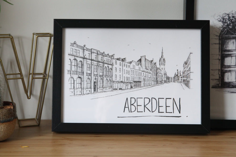 Aberdeen Skyline Art Print – Christopher Walster