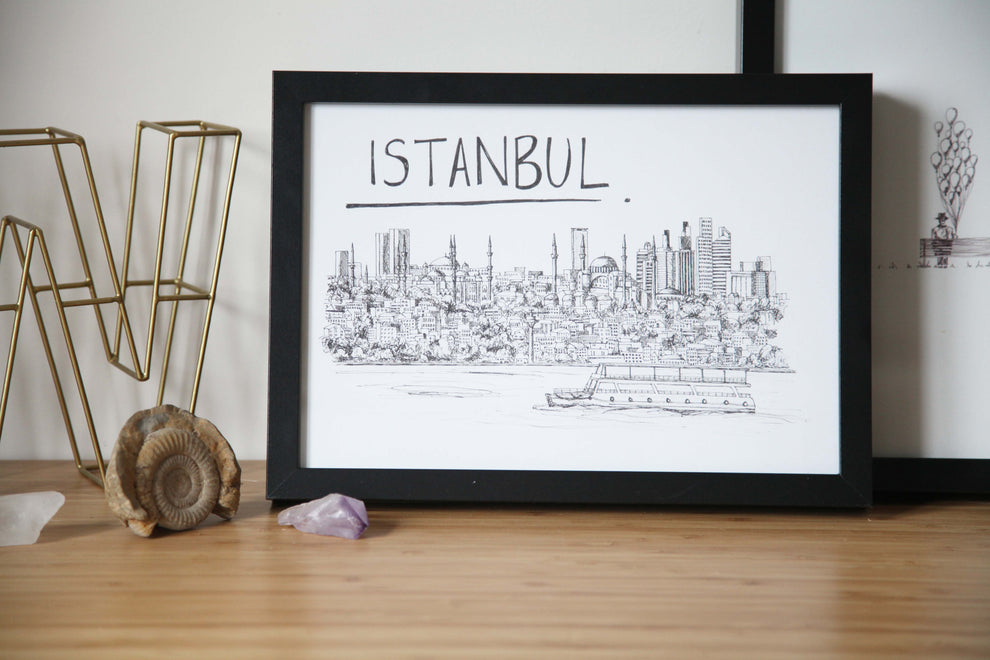 Istanbul Skyline Art Print – Christopher Walster
