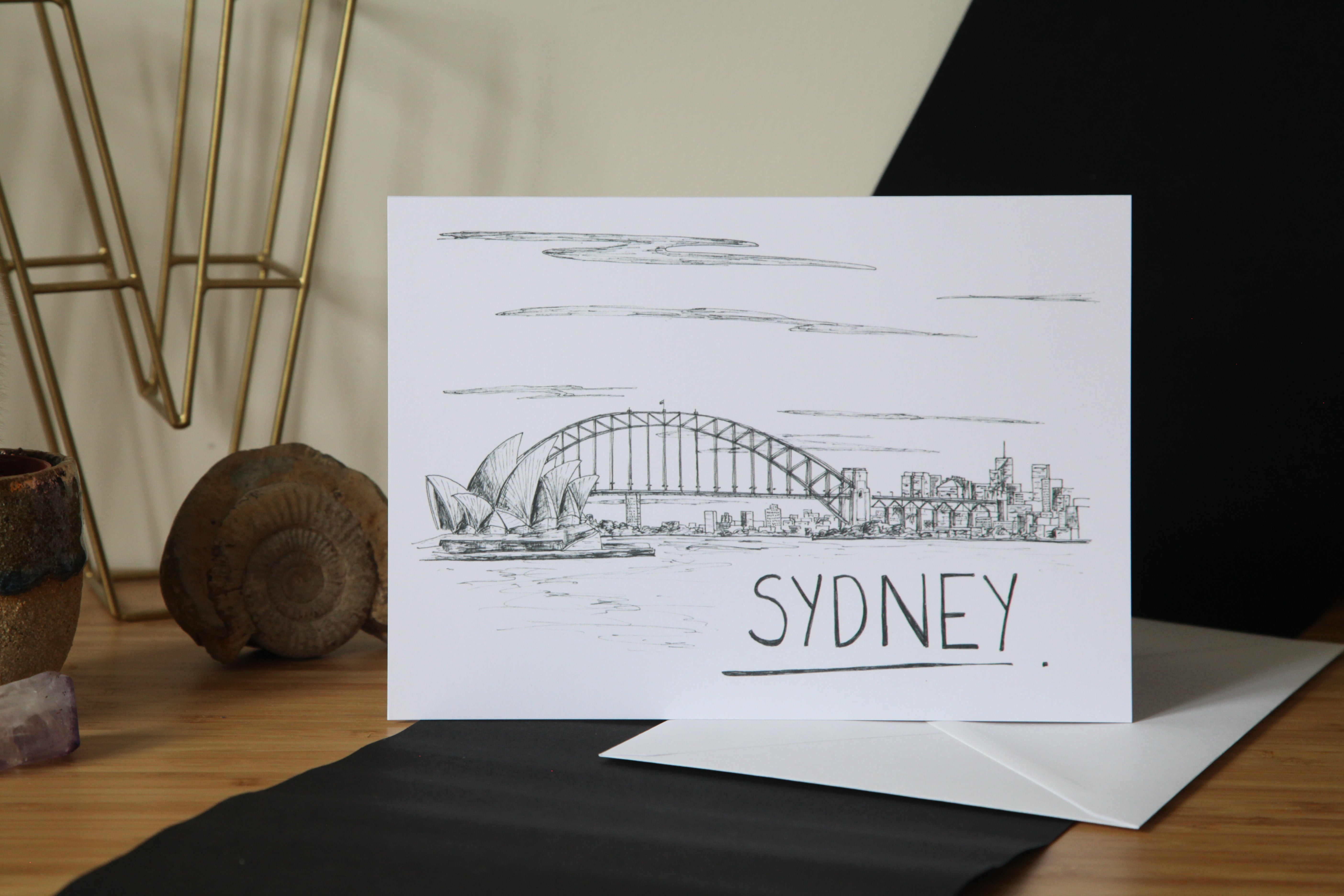 Sydney Skyline Greetings Card – Christopher Walster