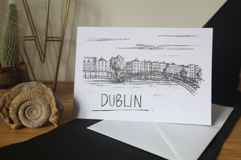 Dublin Skyline Greetings Card – Christopher Walster